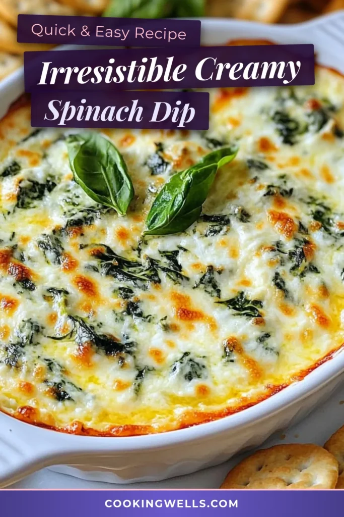 Creamy Spinach Parmesan Dip Flavorful and Easy Recipe - Cooking Wells